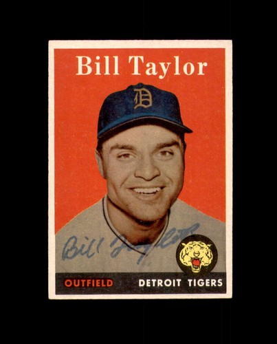 Bill Taylor Signed 1958 Topps Detroit Tigers Autograph | eBay