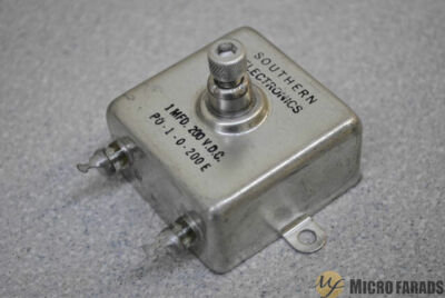 CAPACITOR SOUTHERN ELECTRONICS BATHTUB PO-1-0-200E 1UF 200VDC 1MFD GOV ...