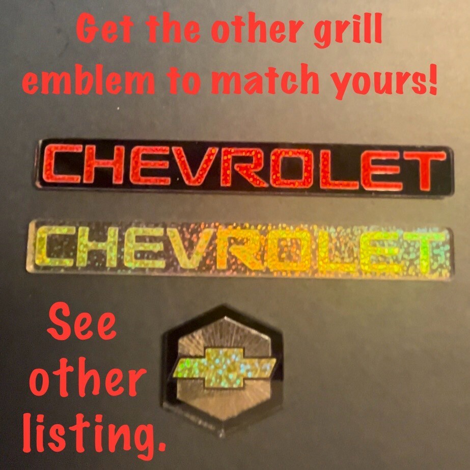 79 Grill Emblem Fits 1979 Chevrolet El Camino & Malibu CUSTOM COLORS ...
