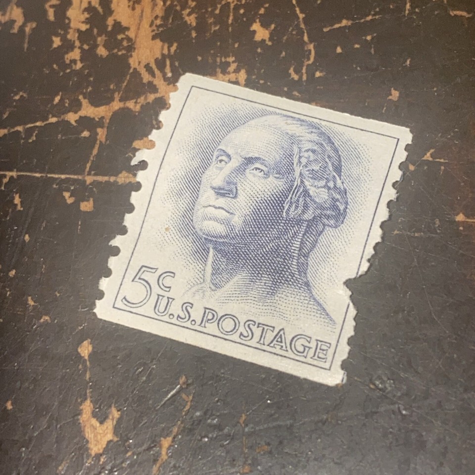 Vintage George Washington 5 cent postage stamp, ( perfect condition) | eBay