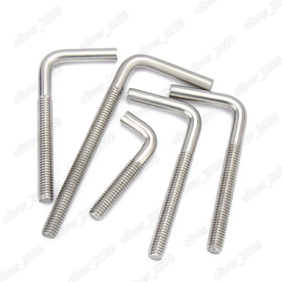 304 Stainless Steel L-Shaped 7-Shaped Screws M4 M5 M6 M8 M10 M12 | eBay