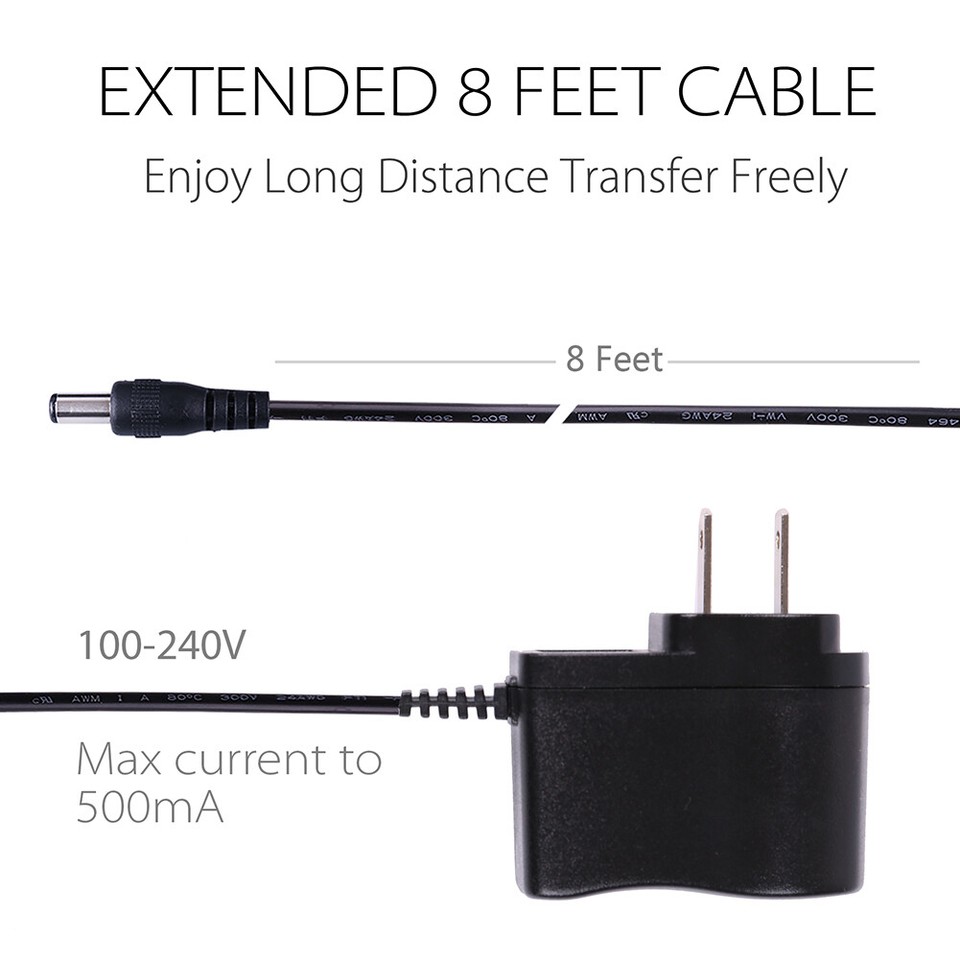 AC Adapter Cord For Roland ACR-120 MICRO CUBE 9V 500mA Power Supply ...