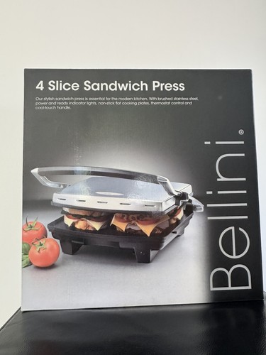 Bellini B4SL21 2000W Stainless Steel Sandwich Press - Silver | eBay