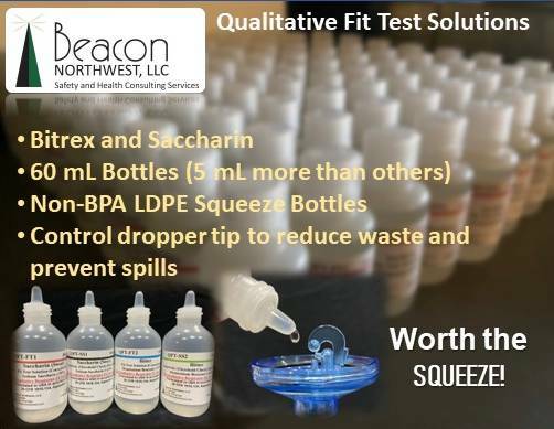 Respirator Fit Test Solution (concentrated) Bitter (with bitrex) - 60 ...