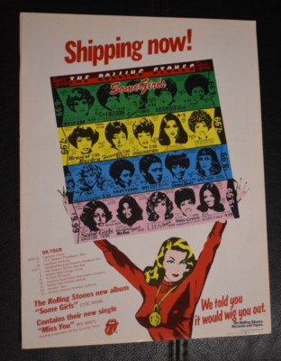 The Rolling Stones full page album ad 1978 music trade magazine with ...