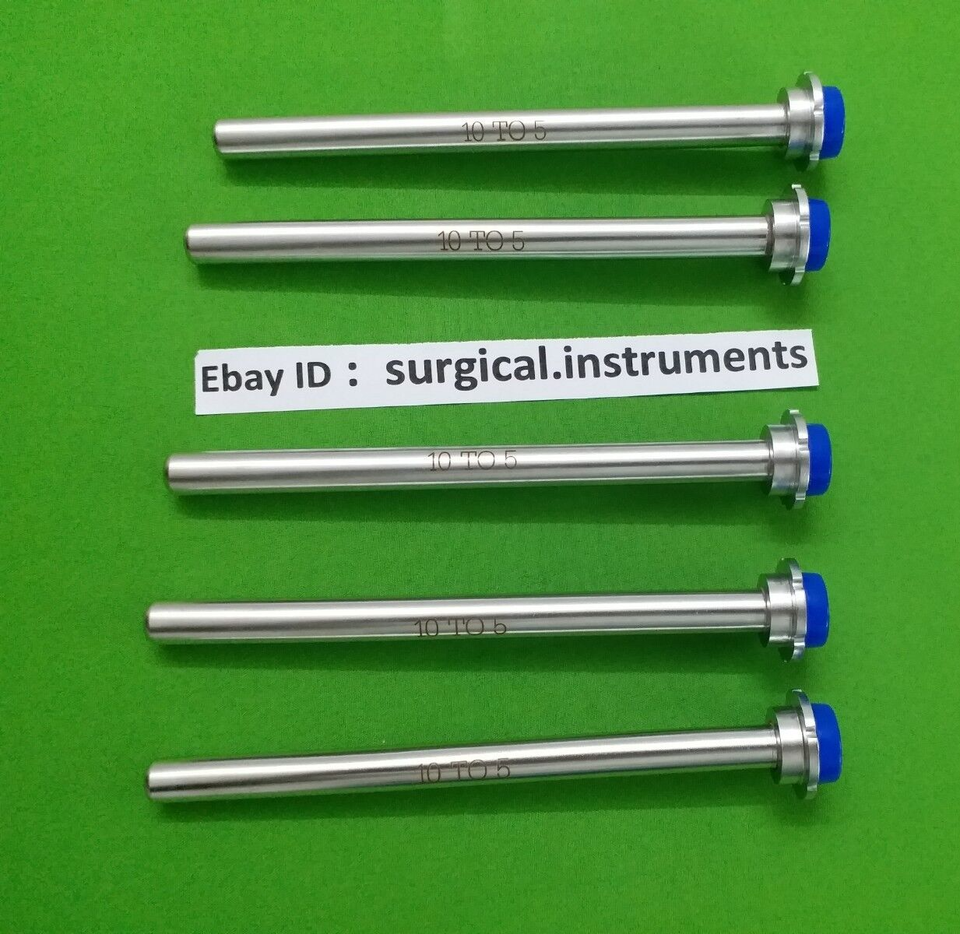 5pc Laparoscopic Metal Reducer 10 to 5mm Endoscopy Reusable Surgical ...