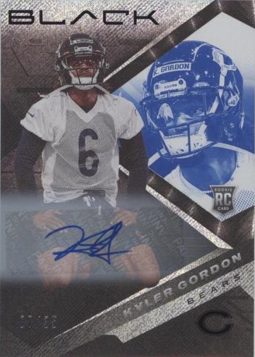 2022 Panini Black - Rookies Kyler Gordon #160 Sapphire Autographs /35 ...