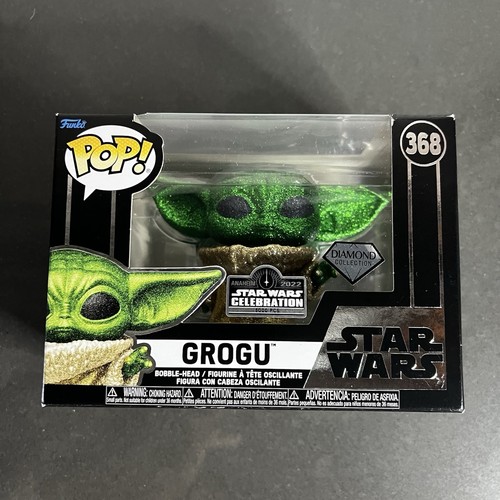 Funko Pop! Star Wars 368 Grogu Diamond 2022 Star Wars Celebration LE ...