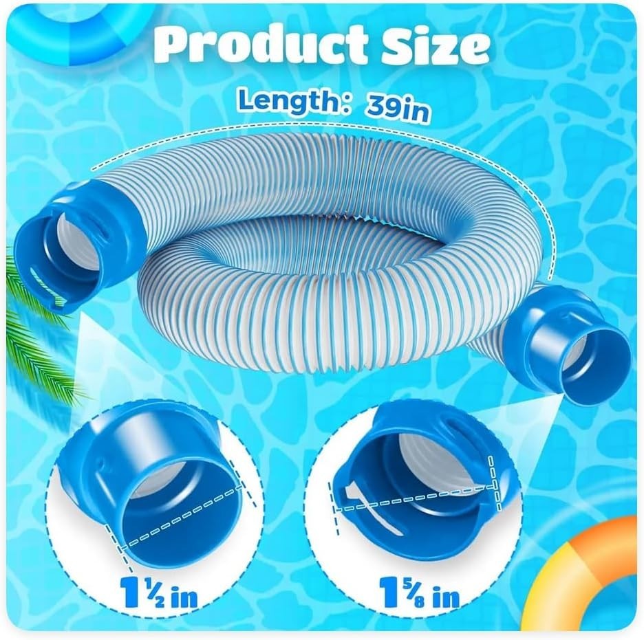 5-Pack R0527700 Twist-Lock Pool Vacuum Hoses Kit (Fits Zodiac MX6/MX8 ...