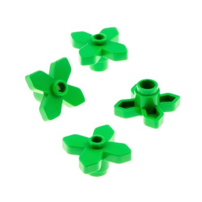 4X Lego Plant Leaves 2X2 Light Green Leaf Flower Flowers Blooms Garden ...