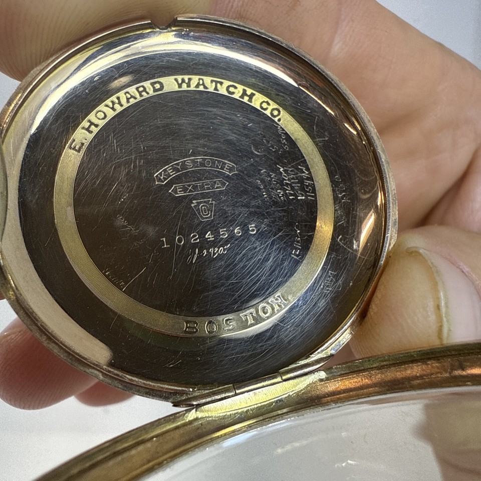 1913 E. Howard With Keystone"Extra" 14k Gold-Filled Case Pocket Watch ...
