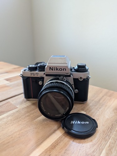 Nikon F3/T HP Titanium 35mm SLR Film Camera And 50mm f1.4 Lens | eBay