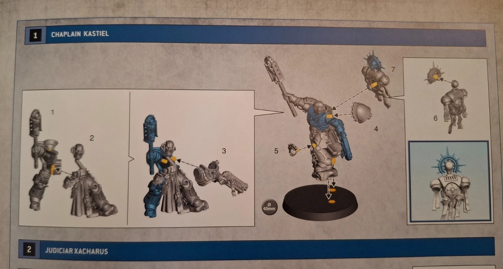 Warhammer 40K Chaplain Sprue Honored of the Chapter/Dawn of War ...