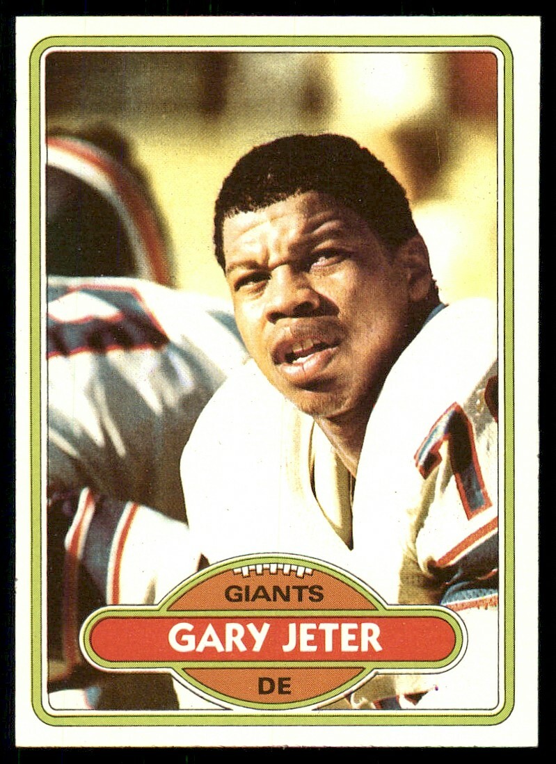 1980 Topps Gary Jeter #434 RC NM-MT Or Better Sharp New York Giants | eBay