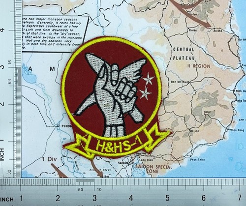 Patch , USMC 1st MAW H&HS-1 Headquarters & Headquarters Squadron ...