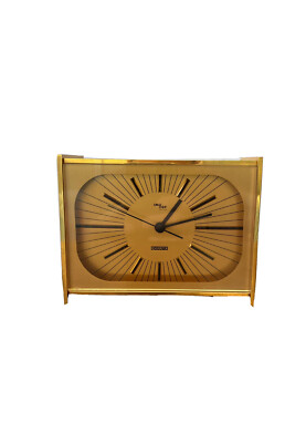 1970’s Vintage IMHOF clock, Solid Brass, Swiss Built, very Prestige ...