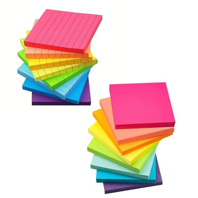 8PCS Sticky Note Paper 50 Sheet/Pad Sticky Note Self-ashesive Memos Pad ...