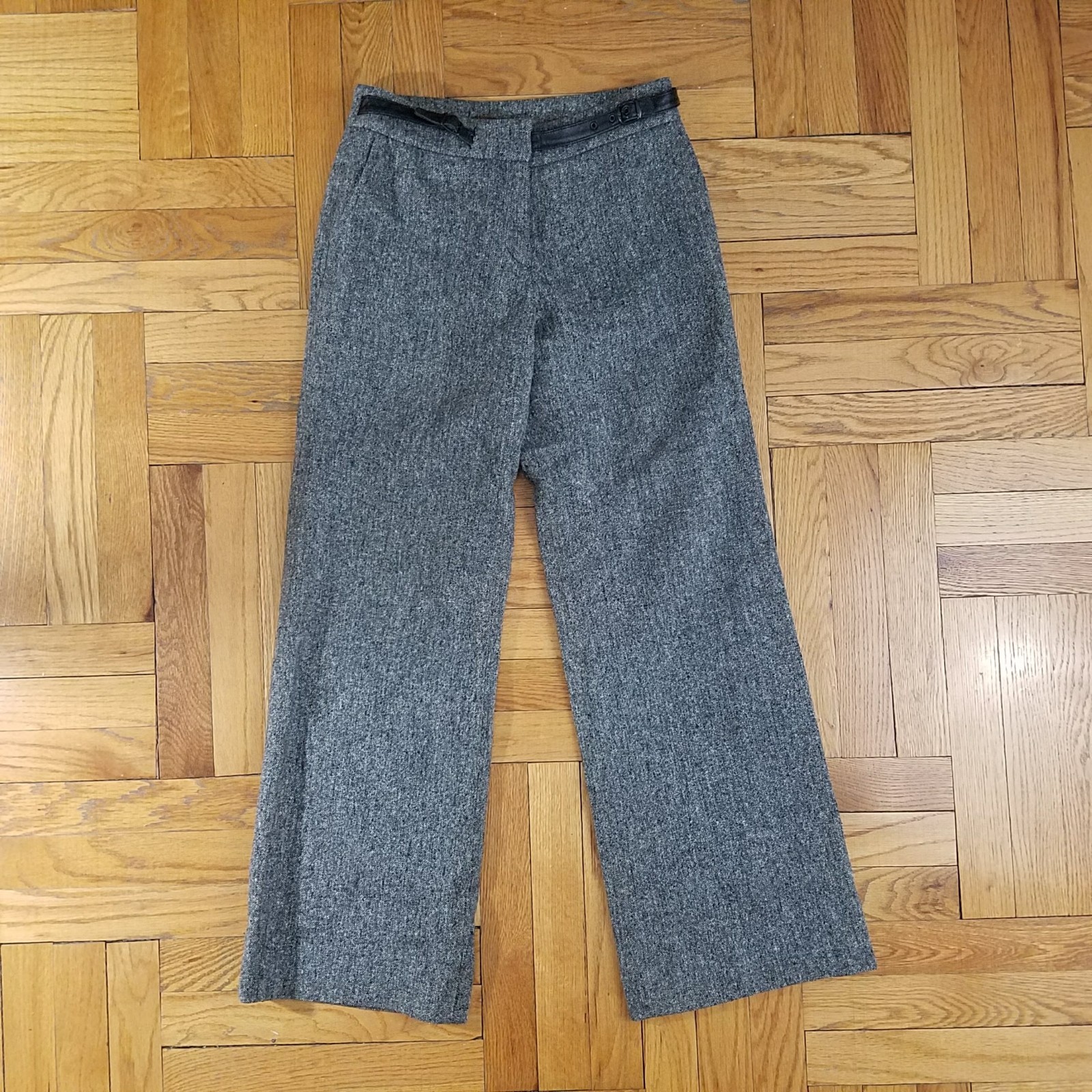 ANTHROPOLOGIE Gray Wool Pants Size 4 Wool / Silk Blend | Made In Italy ...