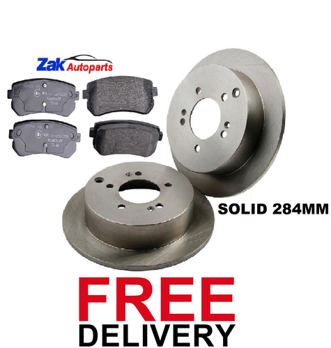 FOR HYUNDAI ix35 2010-2016 2.0 CRDi, 4WD REAR DISCS & PADS *FOR 4WD ...