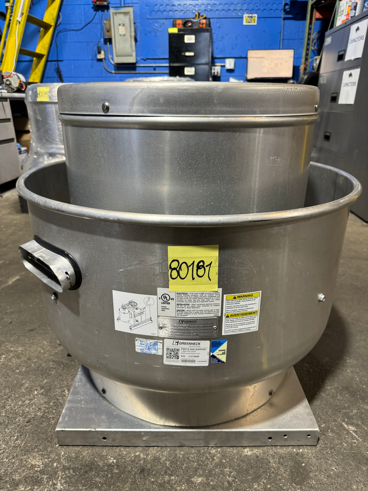 Greenheck Centrifugal Upblast Exhaust Fan Cube-161-S-X New/ Open Box | eBay