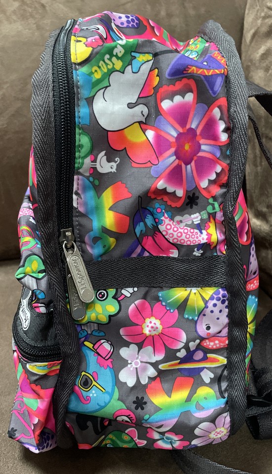 LE SPORTSAC HIPPIE DAZE MINI BACKPACK BRIGHTLY COLORED SUPER CUTE!! | eBay