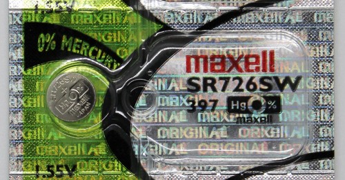 5PC Maxell 396 / 397 Silver Oxide Coin Cell Battery SR726SW, Made in ...