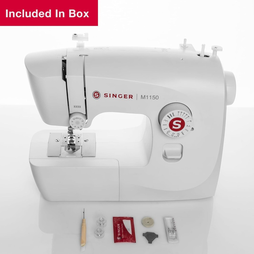 Singer M1150 Lightweight & Portable Sewing Machine With 45 Stitch ...