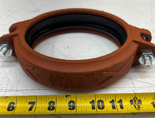 6" Gruvlok 7400 Rigidlite Pipe Coupling Grooved Ductile Iron Violet ...