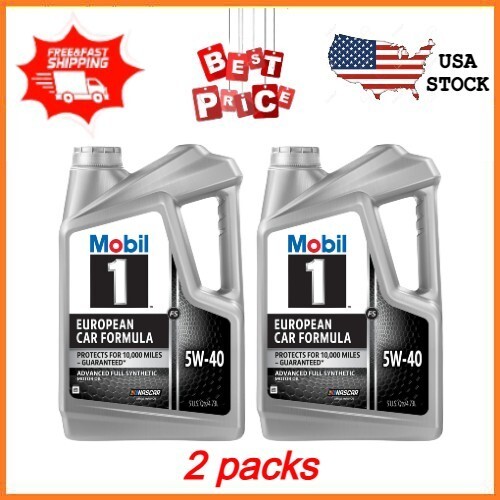 Mobil 1 FS European Car Formula Full Synthetic Motor Oil 5W-40, 5 Quart ...