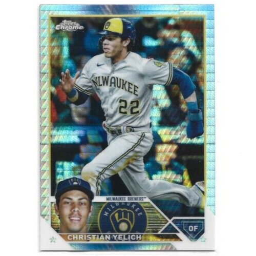 2023 Topps Chrome Milwaukee Brewers Christian Yelich Prism Refractor ...