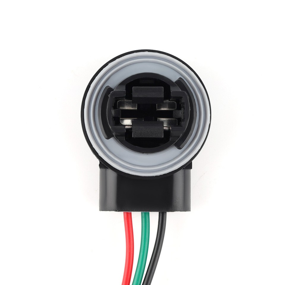 2pc 3157 4157 Bulb Socket Pig Tail Harness Wire Plug For Turn Signal ...