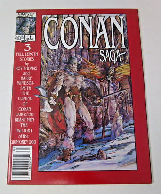 Conan Saga #1 1987 [NM-] High Grade Vintage Marvel Barry Smith Magazine | eBay