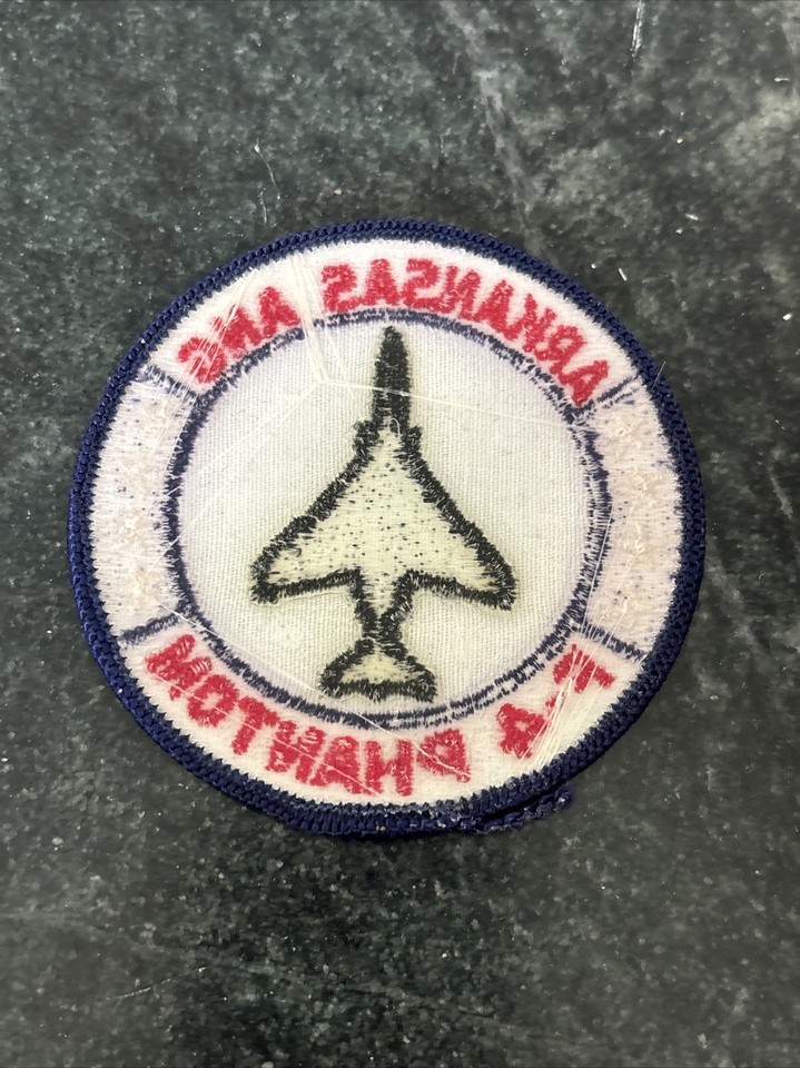 Vtg USAF PATCH FIGHTER SQUADRON Arkansas ANG Rare F-4 Phantom F4 70s 80s | eBay