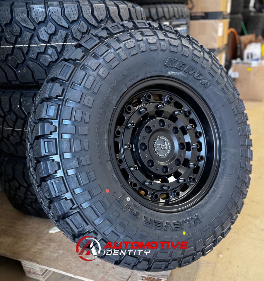 17x9.5 Black Rhino Arsenal Wheels 35" Kenda RT Tires 8x6.5 Dodge Ram ...
