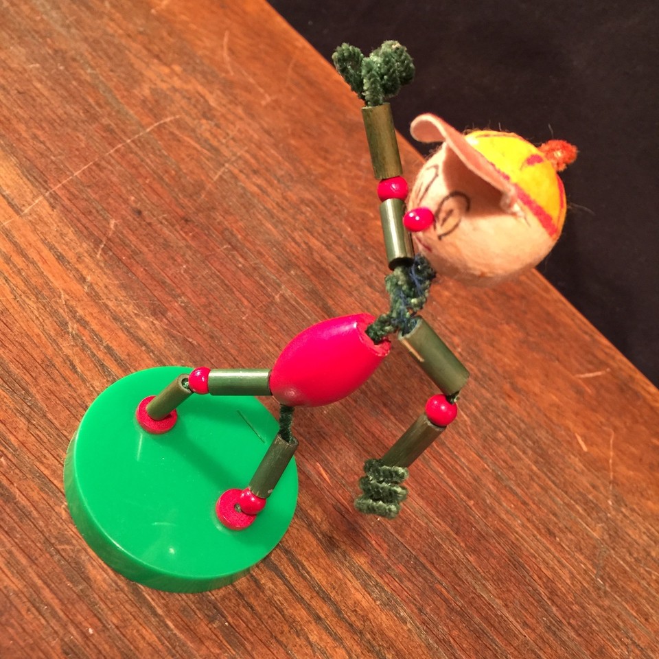 Vintage Baseball Player Chenille Pipe Cleaner Figure Japan PRIORITY ...