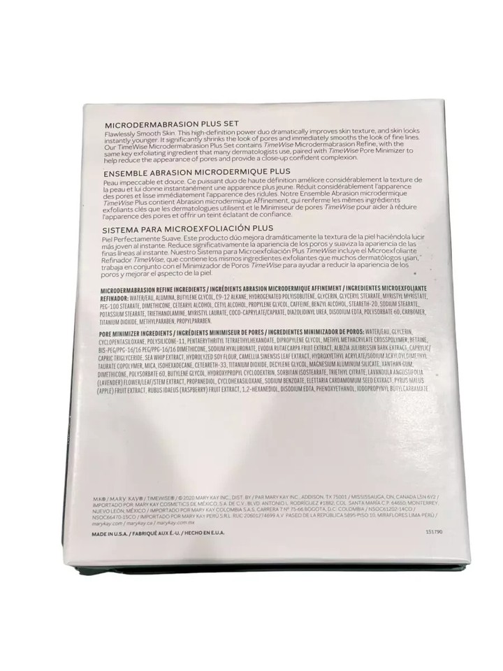 Mary Kay TimeWise Microdermabrasion Plus Set- Refine & Pore Minimizer ...