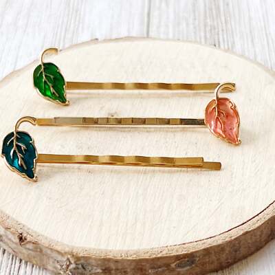 Fall Leaf Hair Pins, Hair Pin for Women, Decorative Bobby Pin, Womens ...