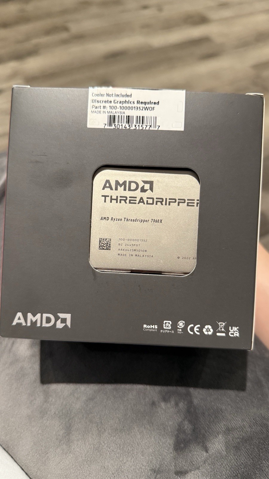 AMD Ryzen Threadripper 7960X 24Core 4.20GHz 100-000001352 NEW OPEN BOX ...