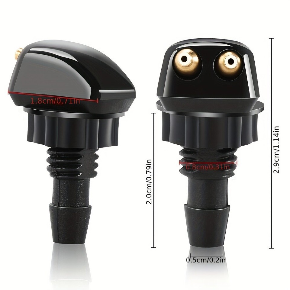 Universal Dual Holes Windshield Washer Nozzle Wiper Water Spray Jet ...