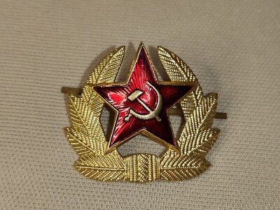 USSR Metal Pin Badge Soviet Russian Army Red Star Uniform Original | eBay