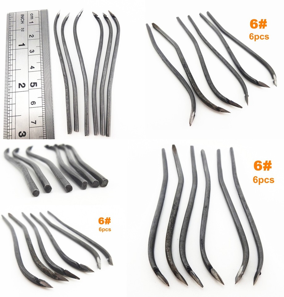 1pc 6# Leather Craft Shoemaker Cobbler Sewing Stitching Arc Hook Needle ...