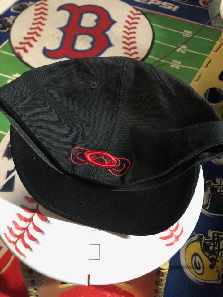 Cincinnati Reds MLB Team Script Fitted Black Baseball Hat Cap Men's ...