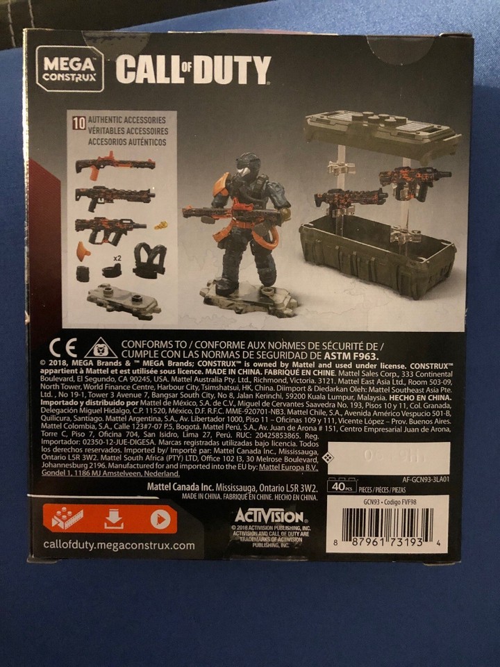 Call of Duty COD Mega Construx Set #GCN93 FIREBREAK WEAPON CRATE New ...