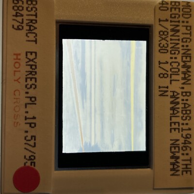 Barnett Newman “The Beginning ” 35mm Art Slide Abstract Expressionism ...