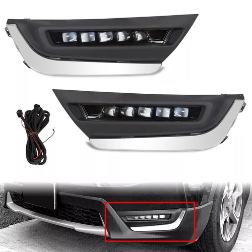 LED Daytime Running Light Fog Lamps Pair LH+RH For 2017 2018 2019 Honda ...