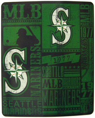 Blanket Fleece Throw MLB Seattle Mariners NEW 50”x60” with protective ...