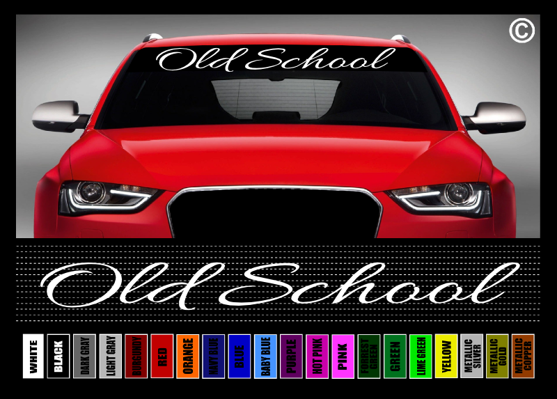40" Old School JDM Street Racing Classic Car Decal Sticker Windshield ...