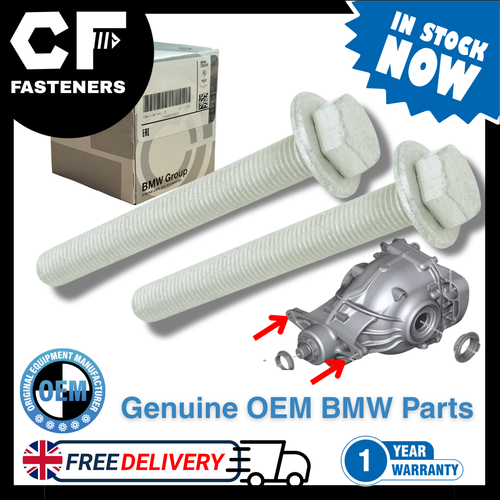 2x BMW Genuine rear diff differential Bolt Bolts - 3 series (1997 ...