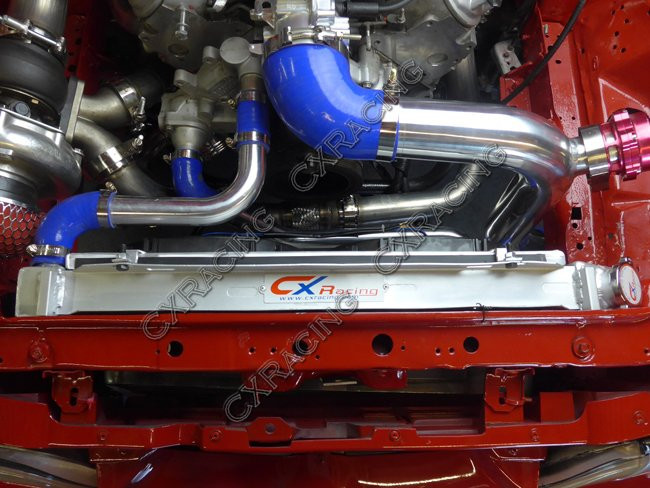 CXRacing 3 Row Aluminum Cooling Cooler Radiator For 79-93 FORD Mustang ...