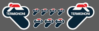 9 Adhésifs Stickers Termignoni Résistant Al Chaleur Gauche & Droite Ble ...